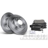 China Rear Disc Brake Rotors & Ceramic Brake Pads for Honda Accord 2003-2007 Acura TSX for sale