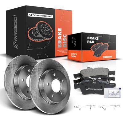 China Rear Disc Brake Rotors & Ceramic Brake Pads for Ford Focus 2012-2018 for sale