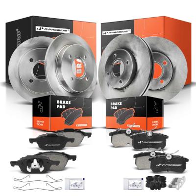 China Front & Rear Disc Brake Rotors & Ceramic Brake Pads for Ford Focus 2005-2007 for sale