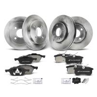 China Front & Rear Disc Brake Rotors & Ceramic Brake Pads for Ford Focus 2005-2007 for sale