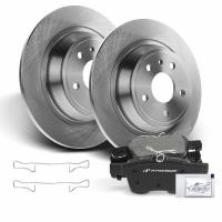 China Rear Disc Brake Rotors & Ceramic Brake Pads for Ford Fusion 13-20 Lincoln 13-16 for sale