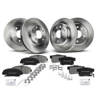China Front & Rear Disc Brake Rotors & Ceramic Brake Pads for Honda CR-V 2002-2004 for sale
