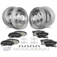 China Front & Rear Disc Brake Rotors & Ceramic Brake Pads for Honda Civic 2006-2011 for sale