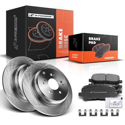 China Rear Disc Brake Rotors & Ceramic Brake Pads for Honda Pilot 09-15 Odyssey 11-17 for sale