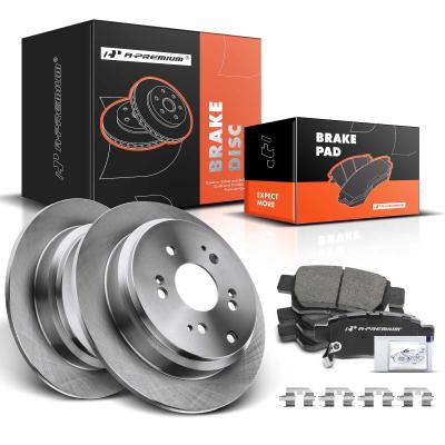 China Rear Disc Brake Rotors & Ceramic Brake Pads for Honda Odyssey 2005-2010 3.5L for sale