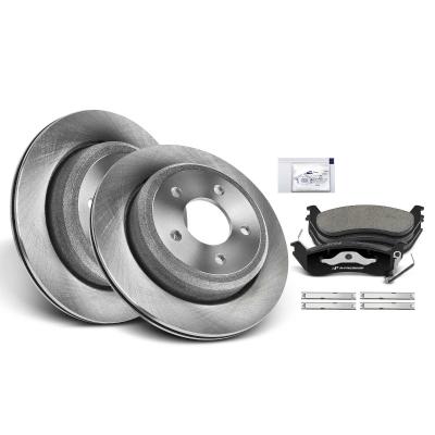 China Rear Disc Brake Rotors & Ceramic Brake Pads for Ford Ranger 2010-2011 2.3L 4.0L for sale