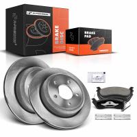 China Rear Disc Brake Rotors & Ceramic Brake Pads for Ford Ranger 2010-2011 2.3L 4.0L for sale