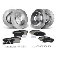 China Front & Rear Disc Brake Rotors & Ceramic Brake Pads for Honda CR-V CRV Acura RDX for sale