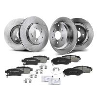 China Front & Rear Disc Brake Rotors & Ceramic Brake Pads for Honda Odyssey 2005-2010 for sale