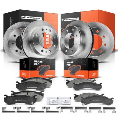 China Front & Rear Disc Brake Rotors & Ceramic Brake Pads for GMC Sierra 1500 HD for sale