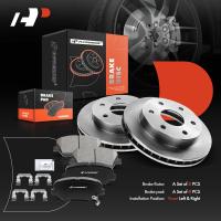 China Front Disc Brake Rotors & Ceramic Brake Pads for Hyundai Santa Fe Kia Sorento for sale