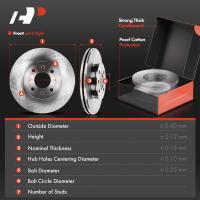 China Front & Rear Disc Brake Rotors & Ceramic Brake Pads for Hyundai Accent Kia Rio for sale
