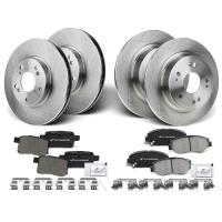 China Front & Rear Disc Brake Rotors & Ceramic Brake Pads for Honda Accord 08-12 14-17 for sale