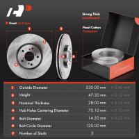 China Front Disc Brake Rotors & Ceramic Brake Pads for Honda Pilot Acura MDX ZDX RLX for sale