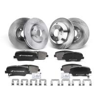China Front & Rear Disc Brake Rotors & Ceramic Brake Pads for Hyundai Santa Fe Kia for sale