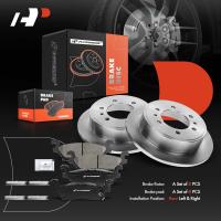 China Rear Disc Brake Rotors & Ceramic Brake Pads for Hummer H3 06-10 H3T 09-10 for sale
