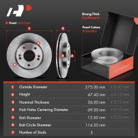 China Front Disc Brake Rotors & Ceramic Brake Pads for Hyundai Elantra 07-10 2.0L for sale