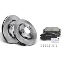 China Front Disc Brake Rotors & Ceramic Brake Pads for Hyundai Elantra 07-10 2.0L for sale