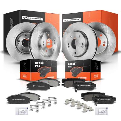 China Front & Rear Disc Brake Rotors & Ceramic Brake Pads for Hyundai Santa Fe for sale