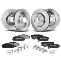 China Front & Rear Disc Brake Rotors & Ceramic Brake Pads for Hyundai Santa Fe for sale
