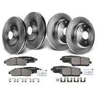 China Front & Rear Disc Brake Rotors & Ceramic Brake Pads for Honda Pilot 09-15 Acura for sale