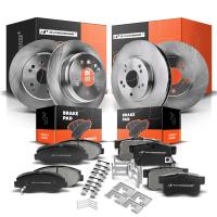 China Front & Rear Disc Brake Rotors & Ceramic Brake Pads for Honda Element 03-11 2.4L for sale