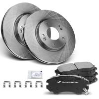 China Front Disc Brake Rotors & Ceramic Brake Pads for Hyundai Sonata Tiburon Kia Soul for sale