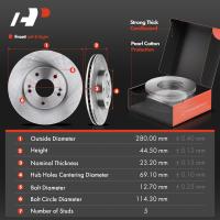 China Front Disc Brake Rotors & Ceramic Brake Pads for Hyundai Elantra Veloster Kia for sale