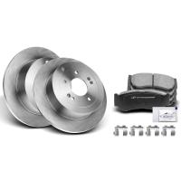China Rear Disc Brake Rotors & Ceramic Brake Pads for Hyundai Santa Fe 2007-2009 for sale