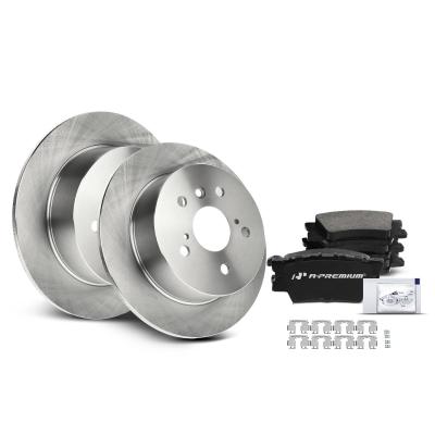 China Rear Disc Brake Rotors & Ceramic Brake Pads for Toyota Camry 12-17 Avalon Lexus ES350 for sale