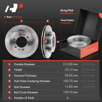 China Front Disc Brake Rotors & Ceramic Brake Pads for Hummer H3 2006-2010 for sale