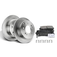 China Rear Disc Brake Rotors & Ceramic Brake Pads for Hyundai Elantra 11-12 Tucson Kia for sale