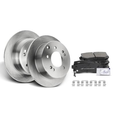 China Rear Disc Brake Rotors & Ceramic Brake Pads for Hyundai Elantra 11-12 Tucson Kia for sale