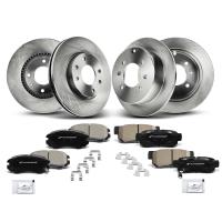China Front & Rear Disc Brake Rotors & Ceramic Brake Pads for Hyundai Sonata Kia for sale
