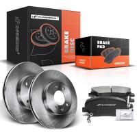 China Front Disc Brake Rotors & Ceramic Brake Pads for Hyundai Accent Kia Rio 12-17 for sale