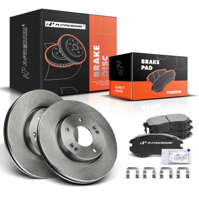 China Front Disc Brake Rotors & Ceramic Brake Pads for Hyundai Sonata 05-10 Kia Soul for sale