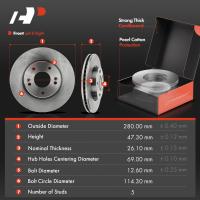 China Front Disc Brake Rotors & Ceramic Brake Pads for Hyundai Sonata 05-10 Kia Soul for sale