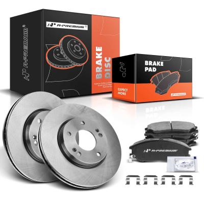 China Front Disc Brake Rotors & Ceramic Brake Pads for Hyundai Santa Fe 01-06 5-Stud for sale