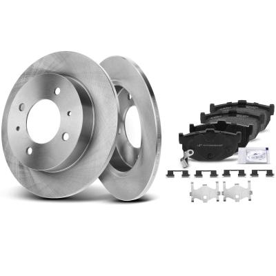 China Rear Disc Brake Rotors & Ceramic Brake Pads for Hyundai Elantra 97-06 Tiburon for sale