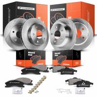 China Front & Rear Disc Brake Rotors & Ceramic Brake Pads for Jeep Grand Cherokee 99-04 for sale