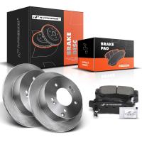 China Rear Disc Brake Rotors & Ceramic Brake Pads for Hyundai Sonata 06-08 Kia Optima for sale