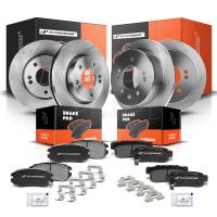 China Front & Rear Disc Brake Rotors & Ceramic Brake Pads for Hyundai Elantra 07-10 for sale