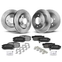 China Front & Rear Disc Brake Rotors & Ceramic Brake Pads for Hyundai Elantra 07-10 for sale