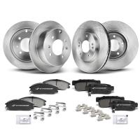 China Front & Rear Disc Brake Rotors & Ceramic Brake Pads for Hyundai Santa Fe 01-06 for sale