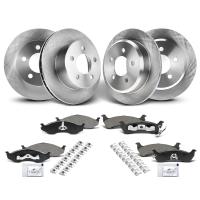 China Front & Rear Disc Brake Rotors & Ceramic Brake Pads for Jeep Grand Cherokee 94-98 for sale
