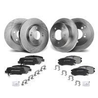 China Front & Rear Disc Brake Rotors & Ceramic Brake Pads for Hyundai Sonata 08-09 for sale