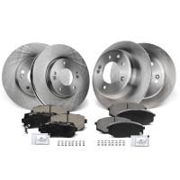 China Front & Rear Disc Brake Rotors & Ceramic Brake Pads for Hyundai Tucson 10-11 Kia for sale