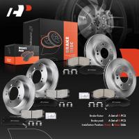 China Front & Rear Disc Brake Rotors & Ceramic Brake Pads for Chrysler Sebring Dodge for sale