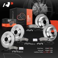 China Front & Rear Disc Brake Rotors & Ceramic Brake Pads for Chevrolet Trailblazer for sale