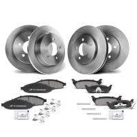 China Front & Rear Disc Brake Rotors & Ceramic Brake Pads for Chrysler Pacifica 04-08 for sale